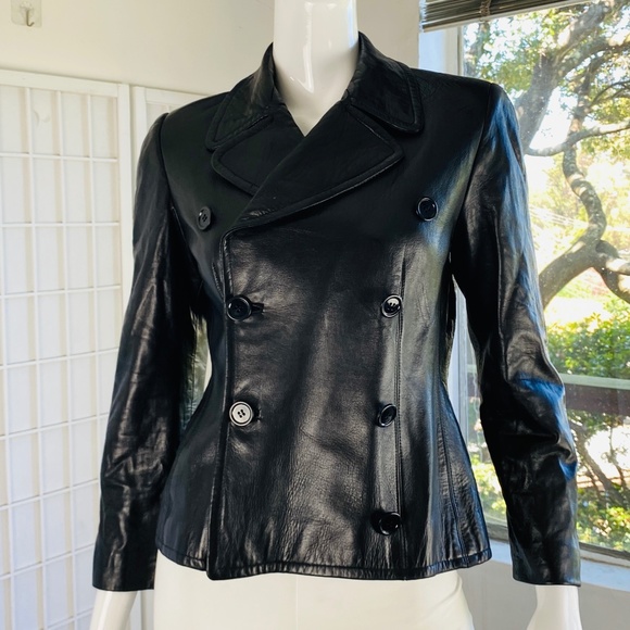 Anne Klein | Jackets & Coats | Vintage Anne Klein Collection Black ...